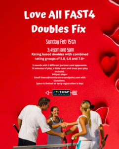 Love All Fast4 Doubles Fix - Tennis Center Sand Point